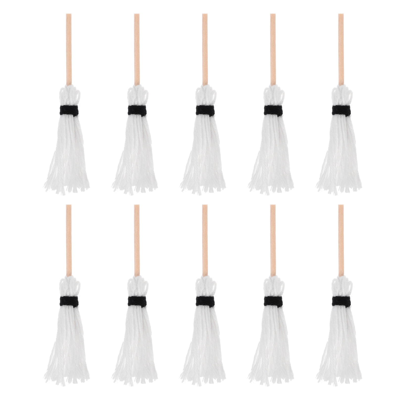 Modelo de escoba miniatura de 10pcs Pequeño bruja de brujas Proporro de ...