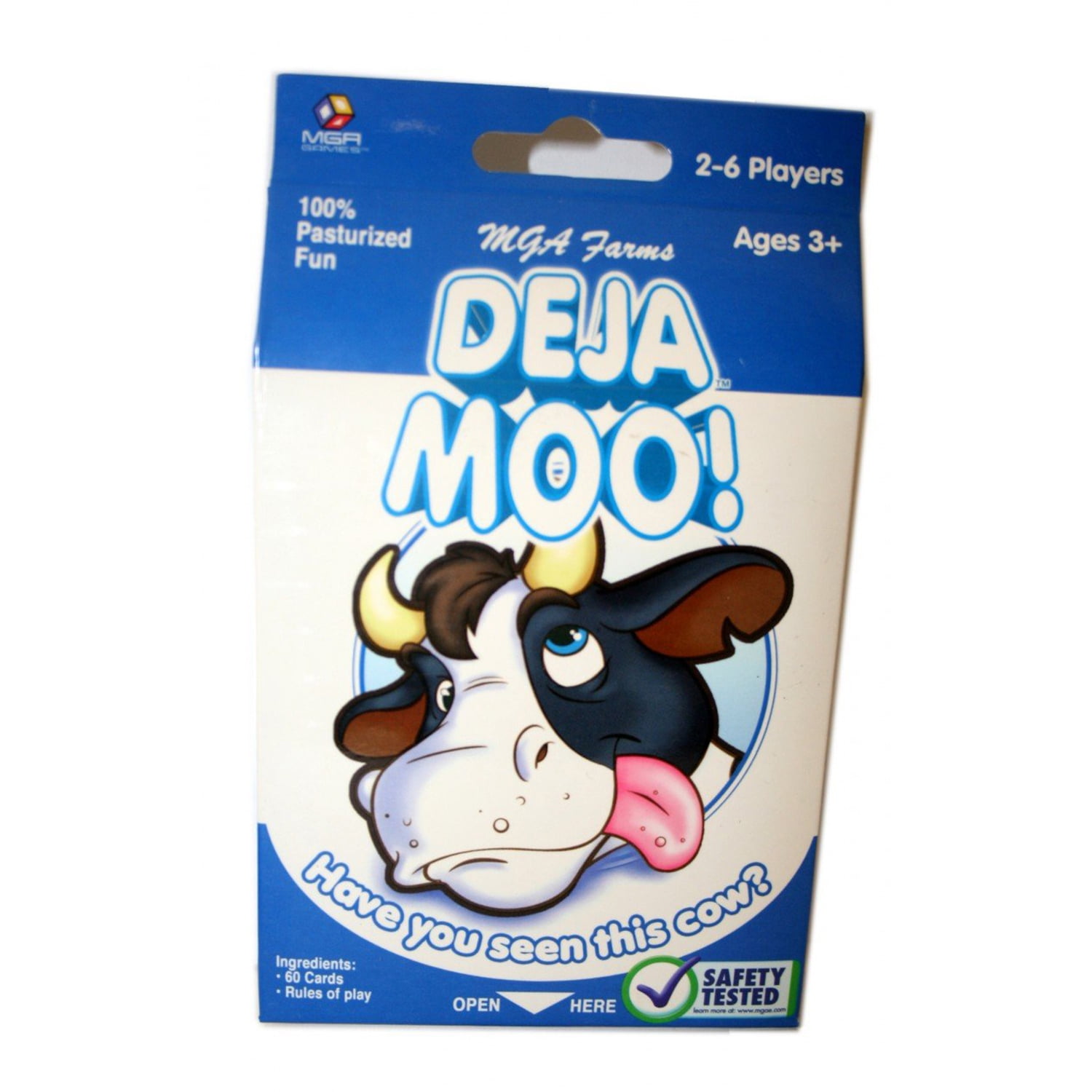 MGA Deja Moo! Playing Card Set with Instructions 2-6 Players Ages 3 and ...