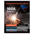 MIG Welder 160 Amp 4-in-1 Welding Machine - MIG/Flux Core/Stick/TIG ...