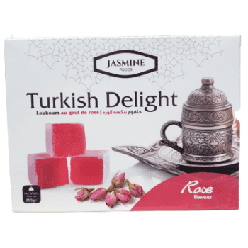 Click here for Jasmine Turkish Delight Rose Flavor 250g. 250g prices