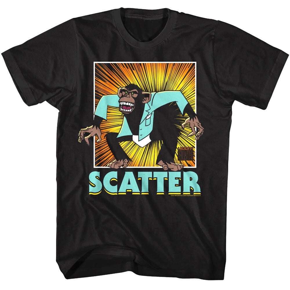 Agent Elvis Scatter Chimp Burst Men's T Shirt - Walmart.com