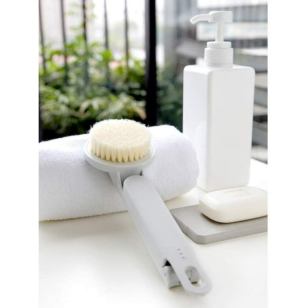 Foldable Silicone Body Brush, Long Handle Bath Brush for Travel, Back ...
