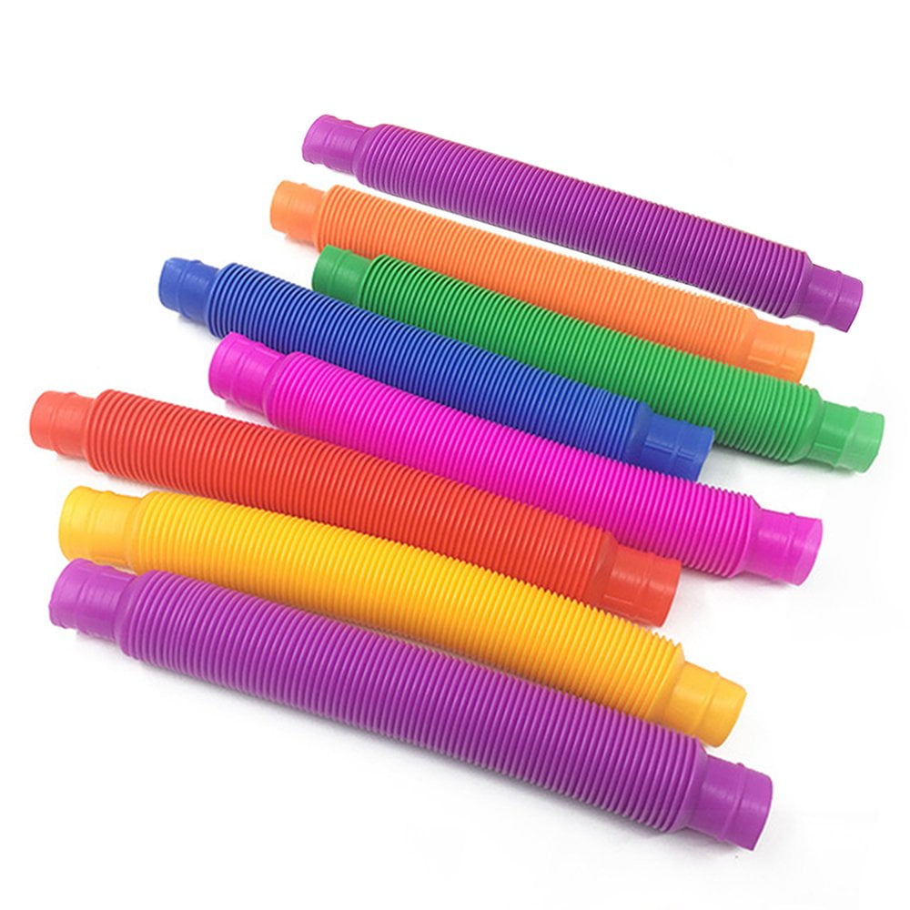 Pop Tube Jouets Sensoriel en Plastique Tuyau Extensible Décompression ...