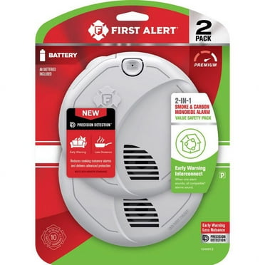First Alert SCO500B Wireless Smoke and Carbon Monoxide Alarm with Voice ...