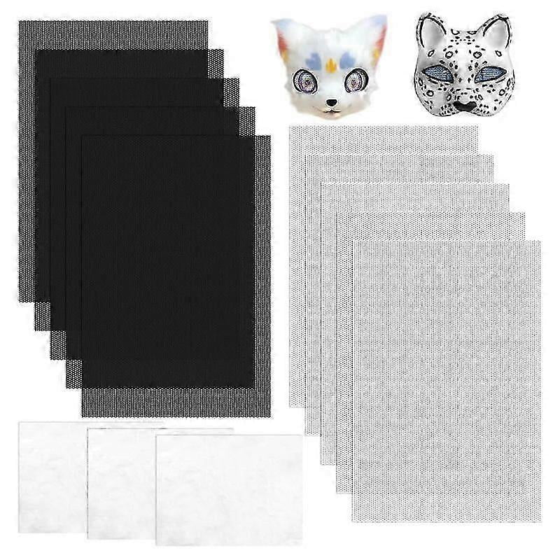 10 Sheets Fursuit Eyes Mesh Waterproof Printable Pvc Eye Mesh Sheet For ...