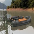 Goplus Inflatable Fishing Float Tube w/Pump & Storage Pockets & Fish ...