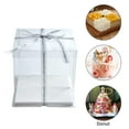 2 Pcs Clear Cake Boxes, Dingrich 11 x 11 x 9 inch Tall Cake Boxes Large ...