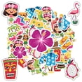 35pcs-50pcs Cute Stationery Stickers Tropical PVC Stickers Kids ...