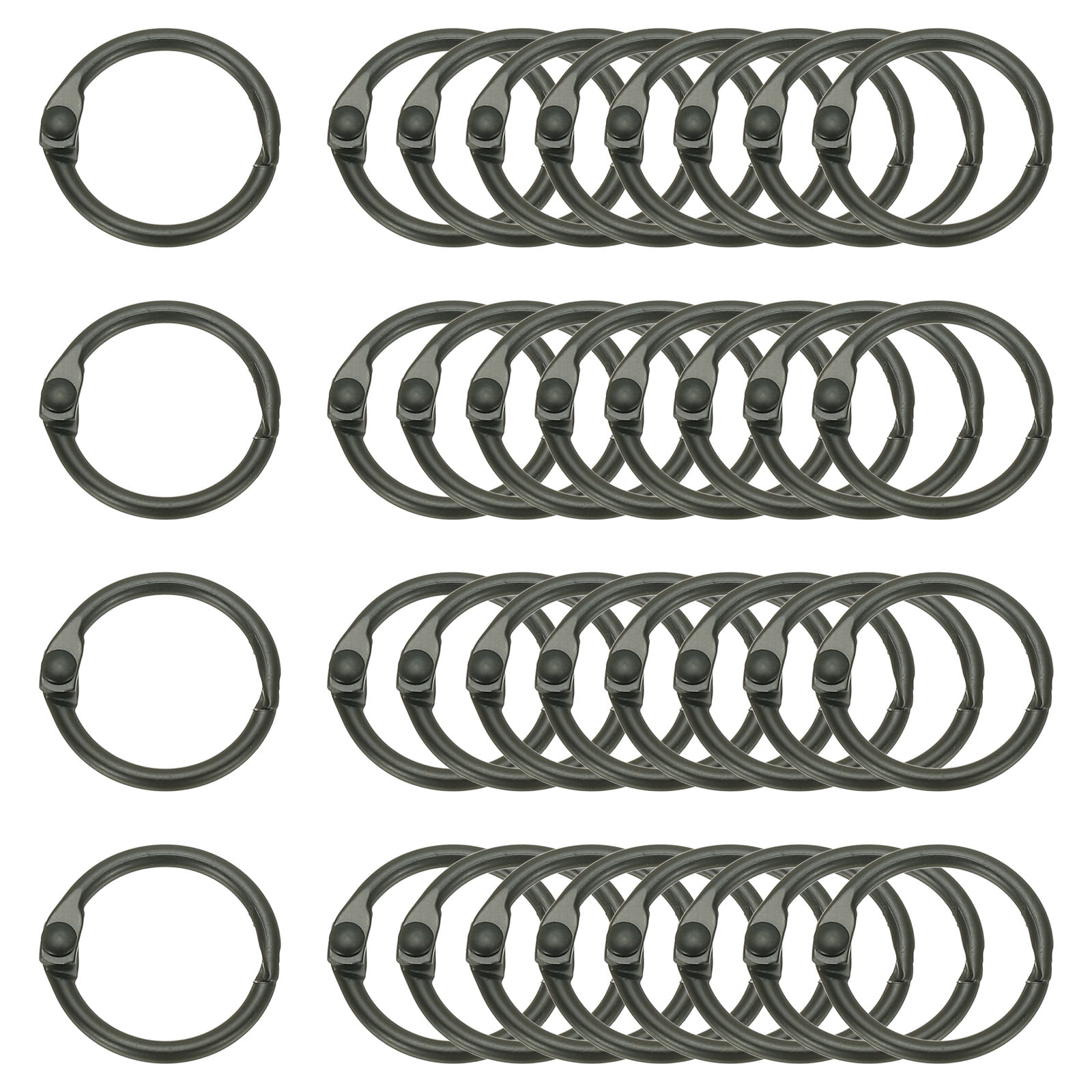 Click here for Unique Bargains Uxcell 36pcs Loose Leaf Binder Rin... prices