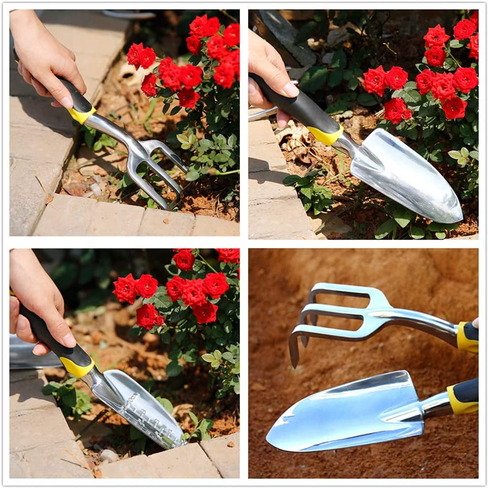 Buy Garden Tool Set - 3 Piece Aluminum Heavy Duty Gardening Hand Tools ...