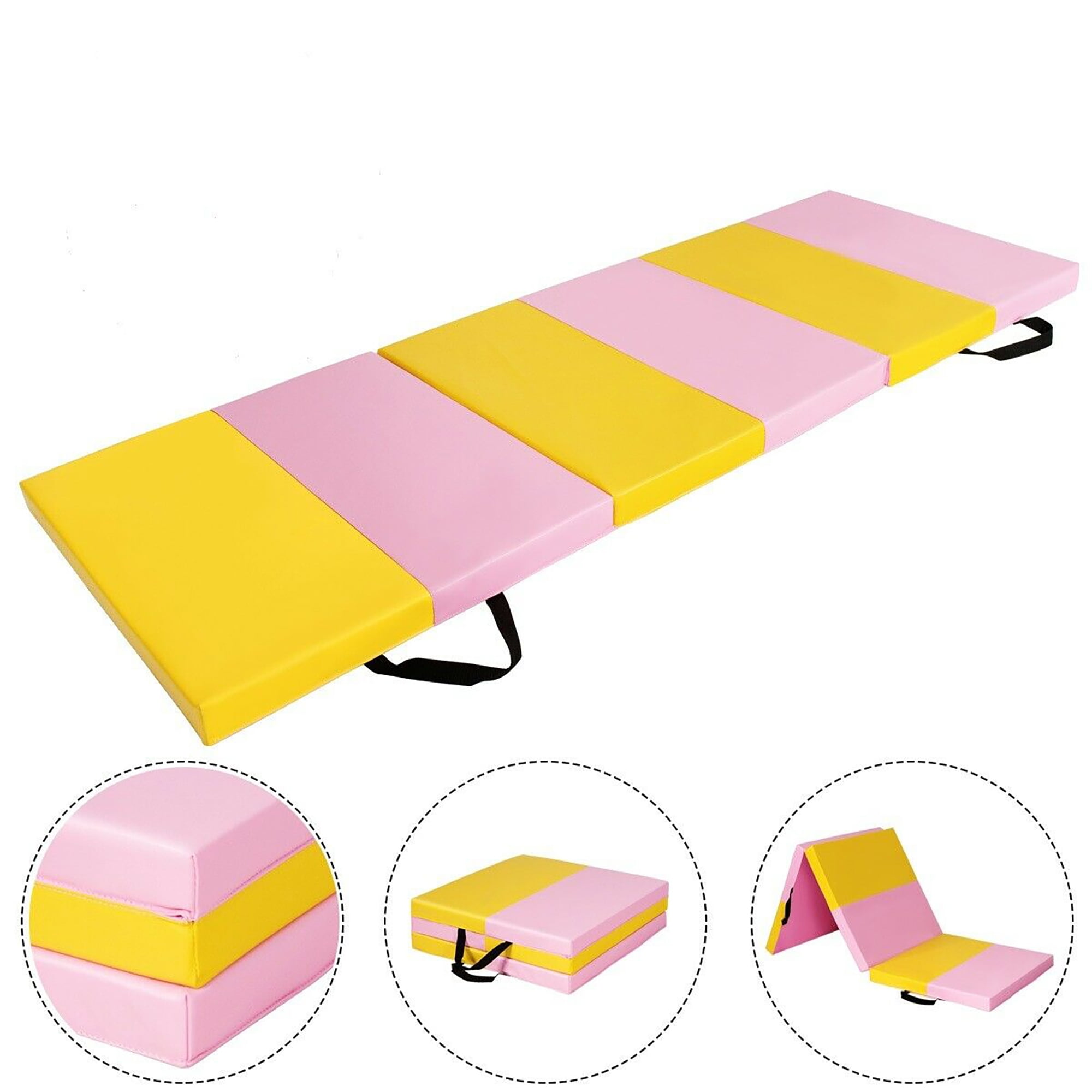 Click here for Costway 6x2x2.5 3-Fold Gymnastics Tumbling Mat Yog... prices