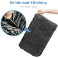 "Astarin 24"" x 47"" Luxury Grey Bath Rugs, Absorbent Microfiber Shower ...