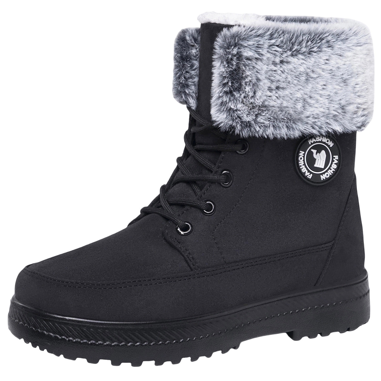 Click here for Hzomhy Black Ladies Snow Boots High Top Warm Slip... prices