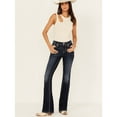 Miss Me Women's Dark Wash Mid Rise Dream Catcher Pocket Bootcut Stretch ...