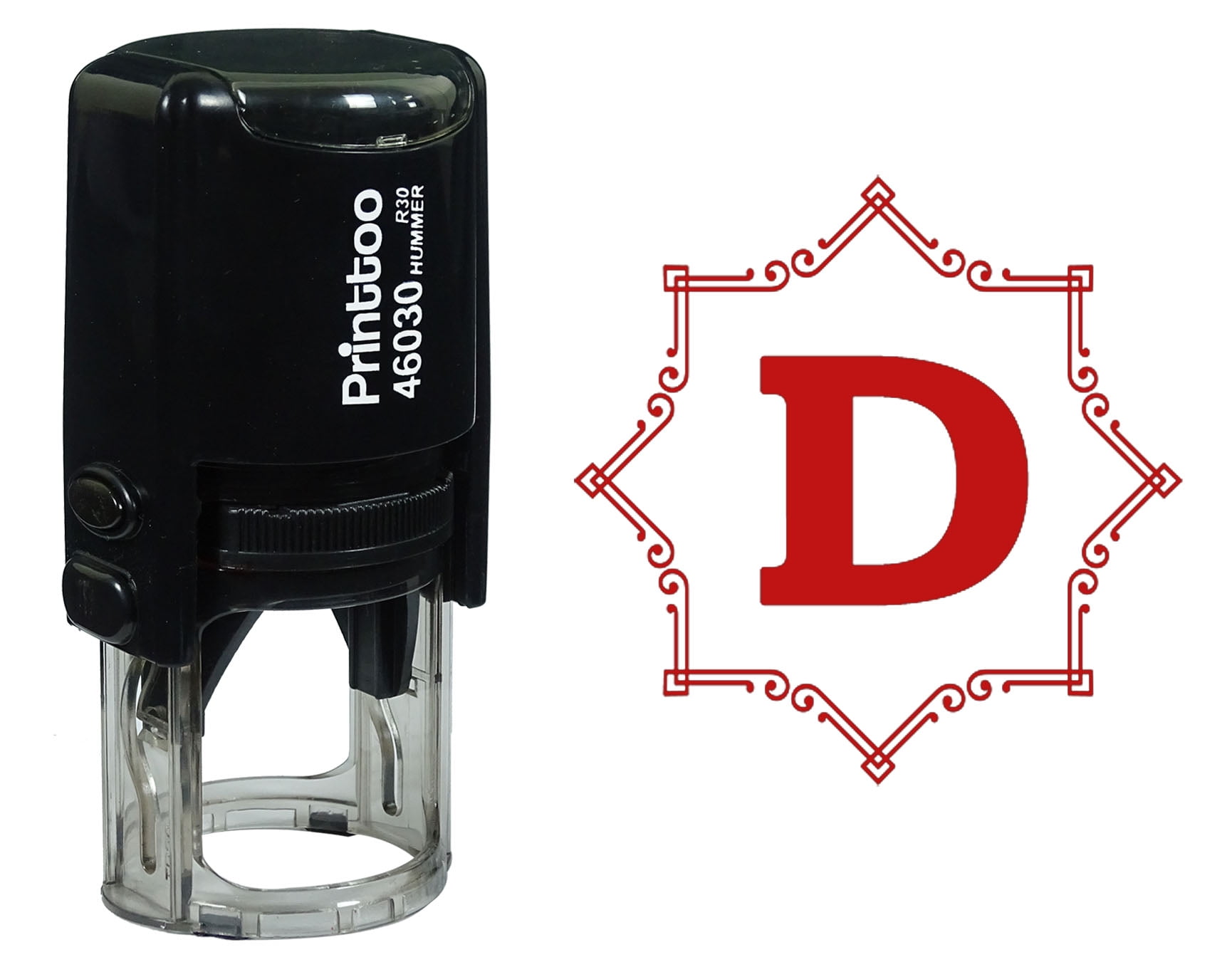 Printtoo Rubber Stamp Office Stationary TOP SECRET Self Inking Stamp ...