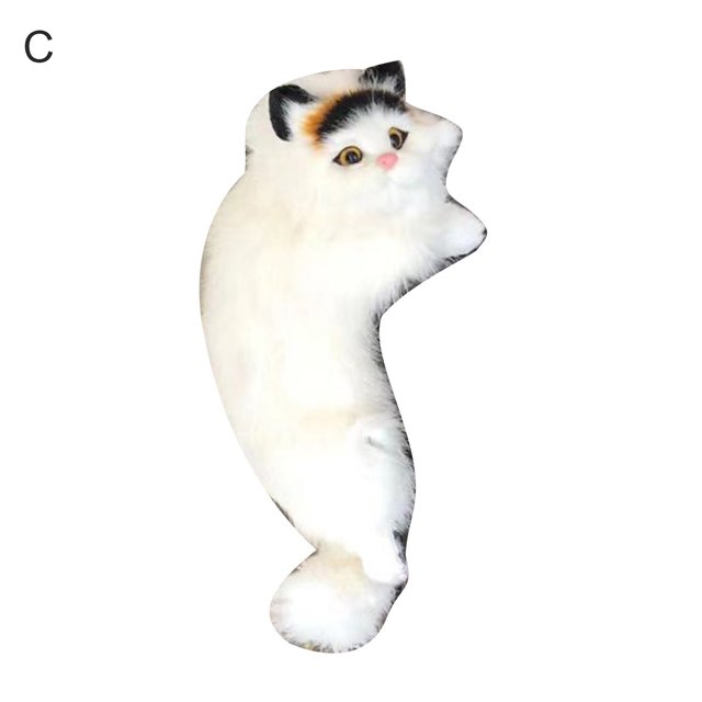 LIWEN Cute Plush Simulation Cats Ornaments Figurine Home Desk TV ...