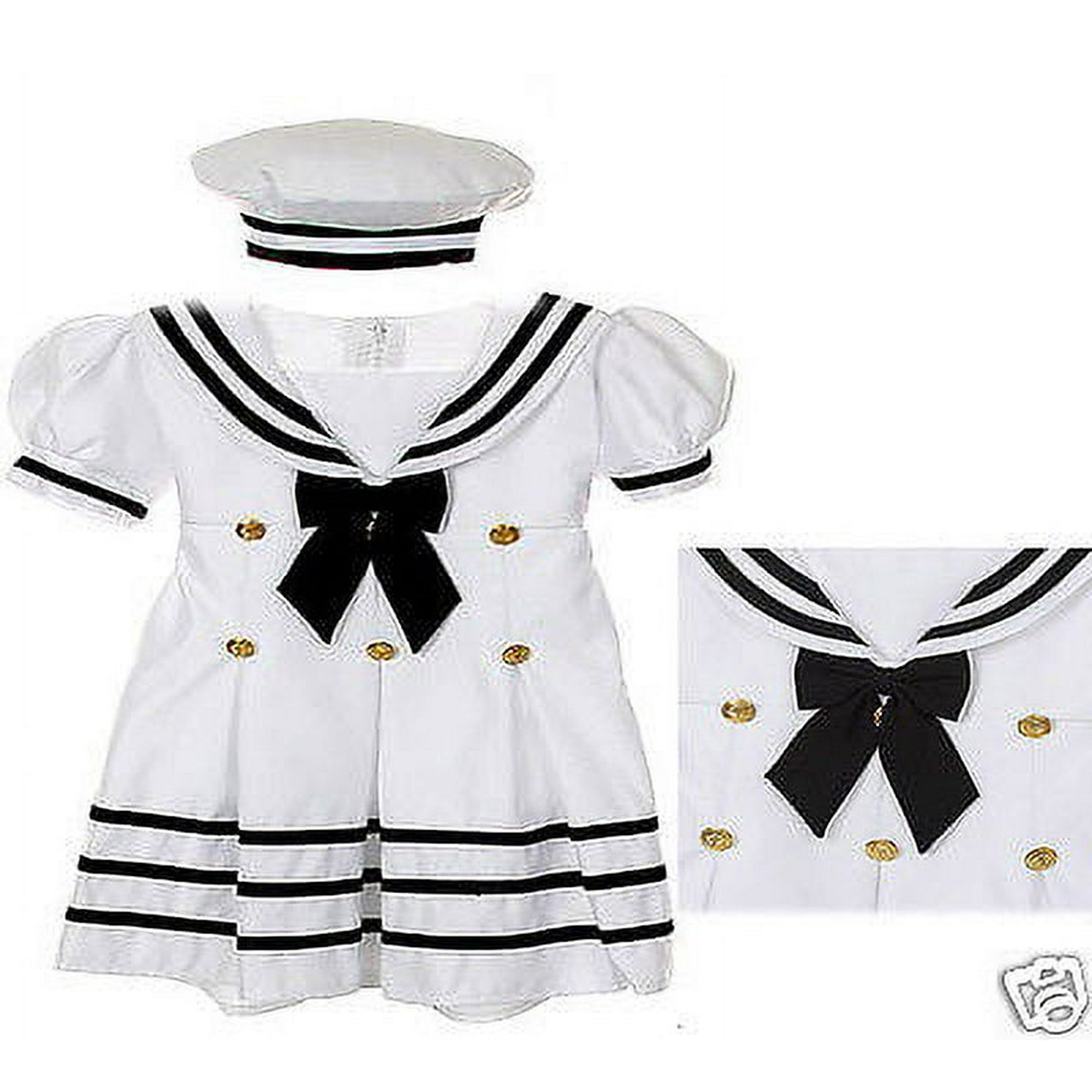 Click here for Altotux Baby Girl & Toddler Sailor Formal Outfits... prices