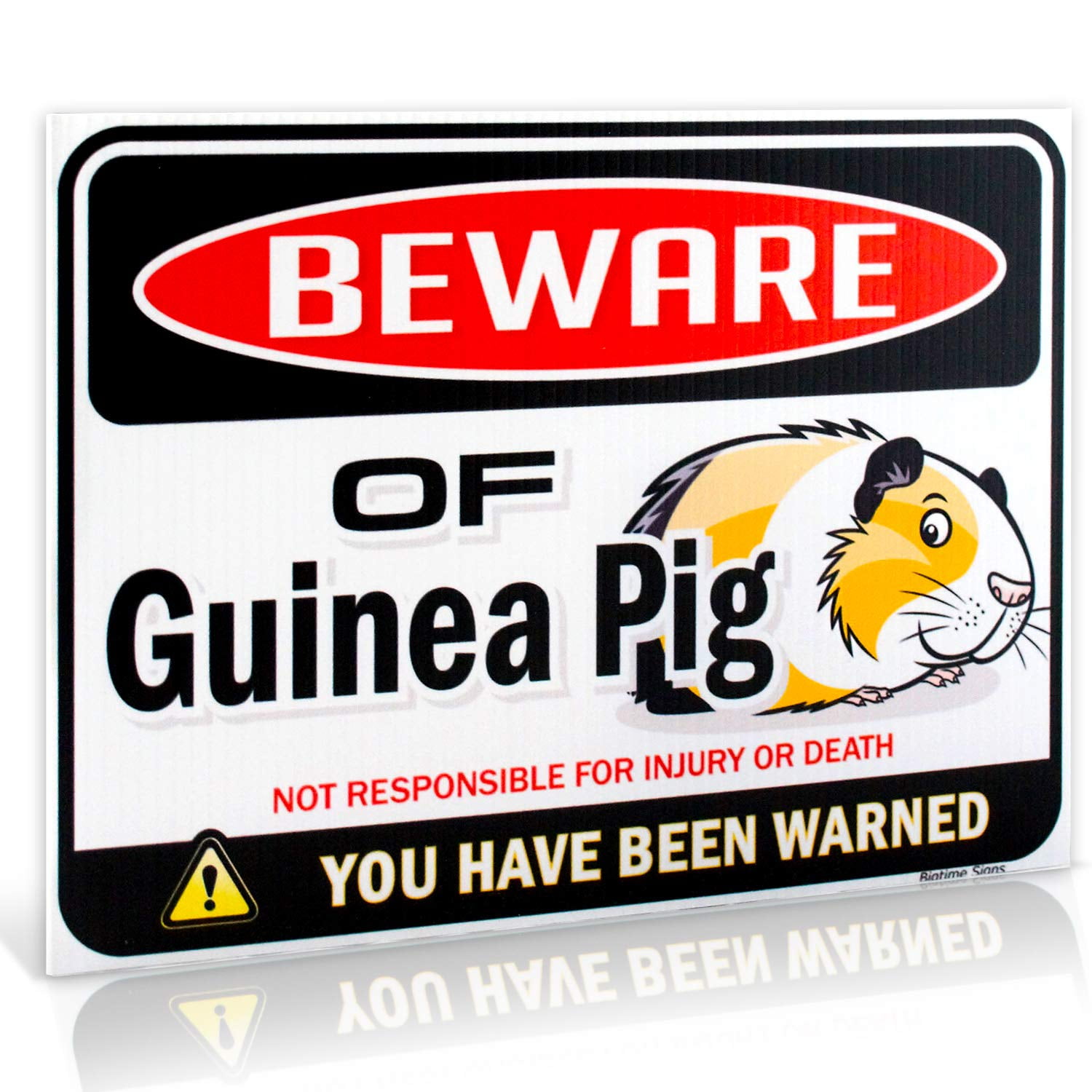 Bigtime Signs Beware Of Guinea Pig Warning Sign - 9 Inch X 12 Inch ...
