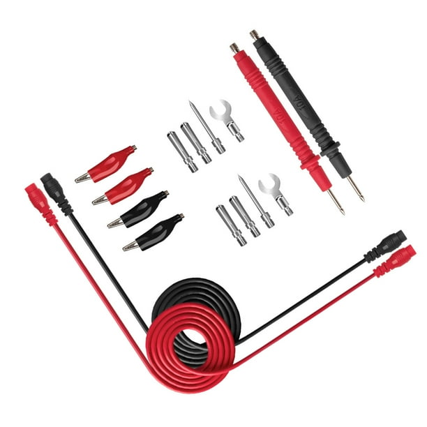 ZheElen 16pcs Multimeter Test Leads Kit Digital Multimeters Lead Set ...