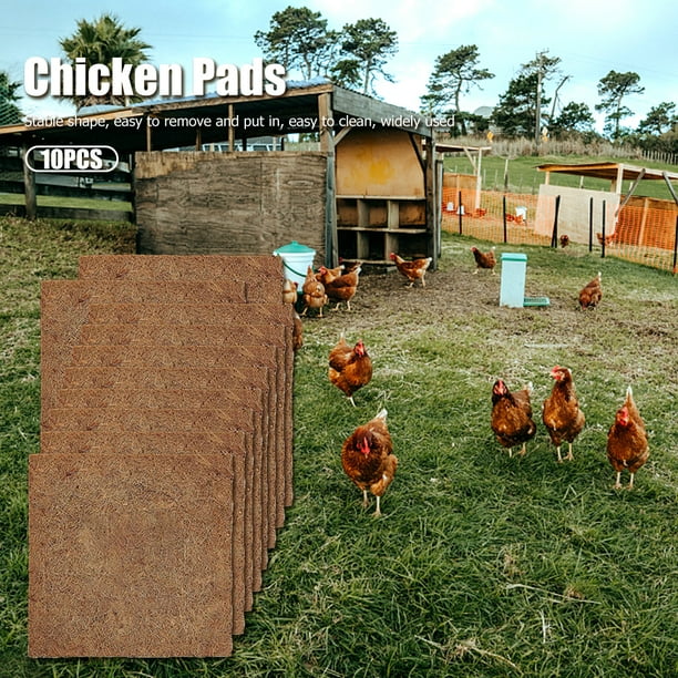 Lutabuo 6/10pcs Chicken Nesting Pads Mats Accessories Wooden Laying Hen ...
