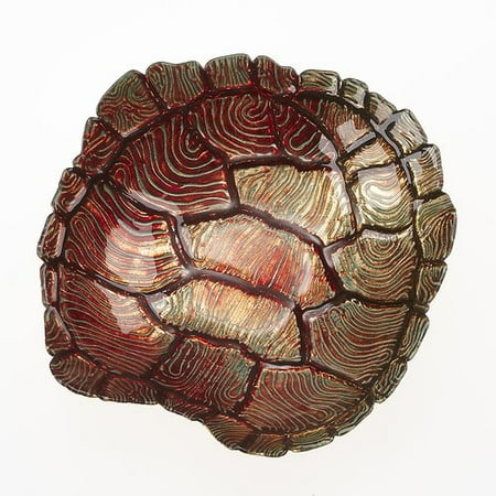 TURTLE SHELL 9" TURQUOISE RED GOLD BOWL - Walmart.com