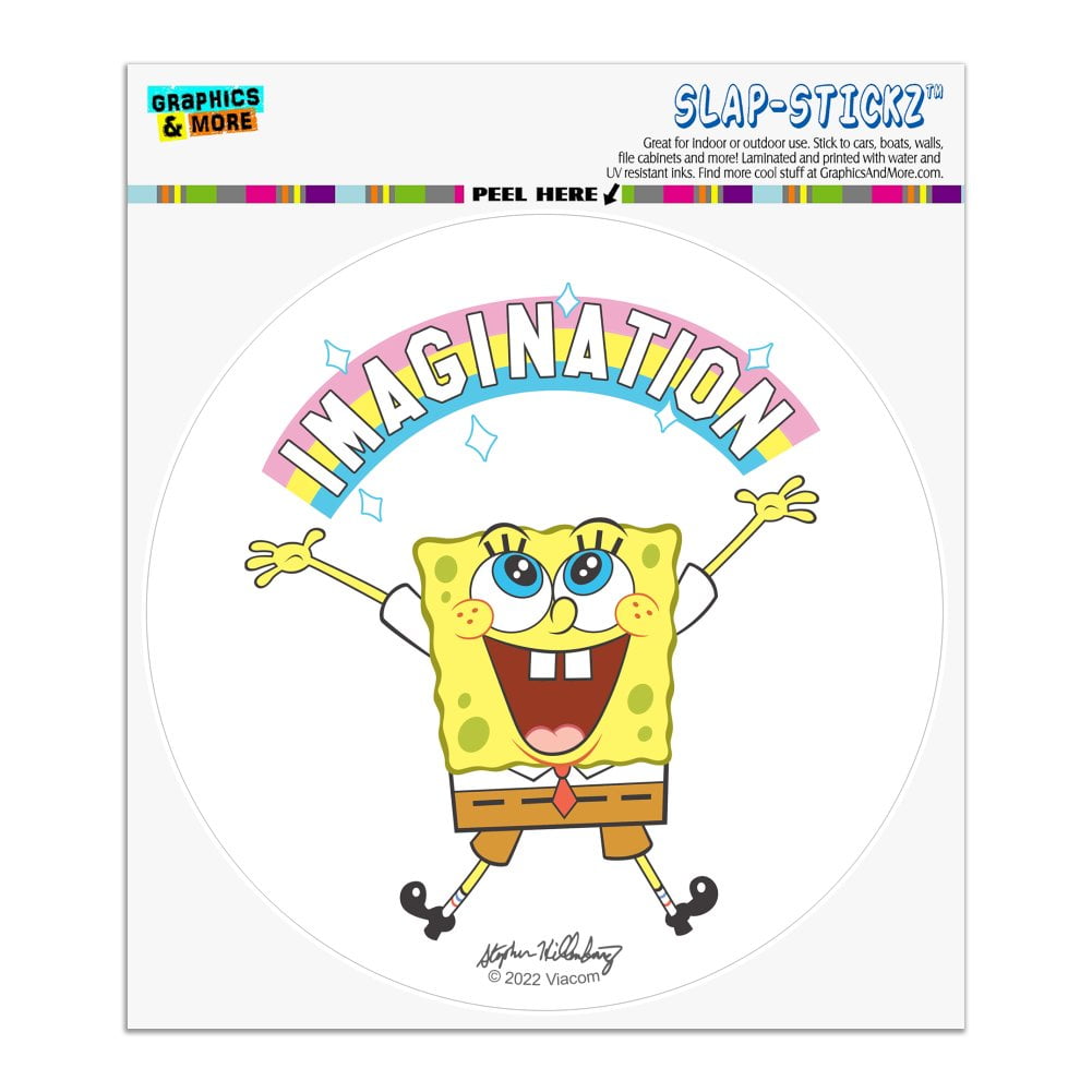SpongeBob Imagination Rainbow Automotive Car Window Locker Circle ...