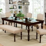 Furniture of America Minard Wood Extendable Dining Table in Antique ...