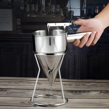 Baking Funnel Piston Funnel Stainless Steel Piston Funnel With Stand ...