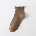 AJGRHE Ruffle Socks for Women, Frilly Cotton Ankle Socks | Breathable ...