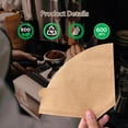 600 Count Cone #4, Natural Brown Paper Cone Shaped for Pour Over and ...