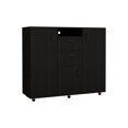 3 Piece Black Bedroom Set Dresser and 2 Nightstands Intuitive DIY ...