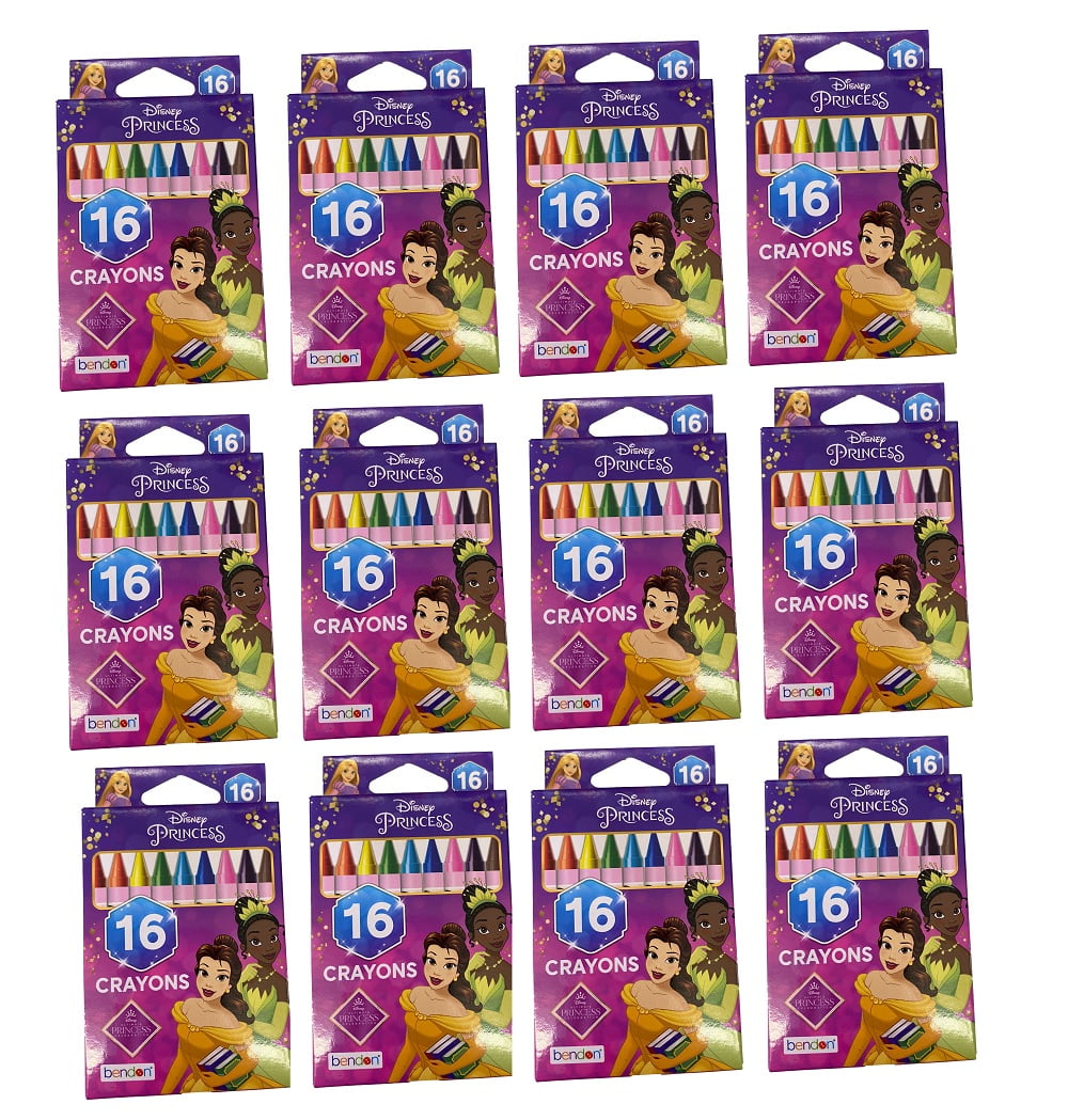 Disney's Princess 16-Count Kids Crayons - 12 Packs - Walmart.com