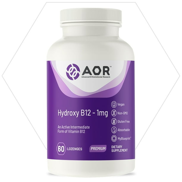 AOR, Hydroxy B12, Supports Cardiovascular Health, Nerve Function and ...