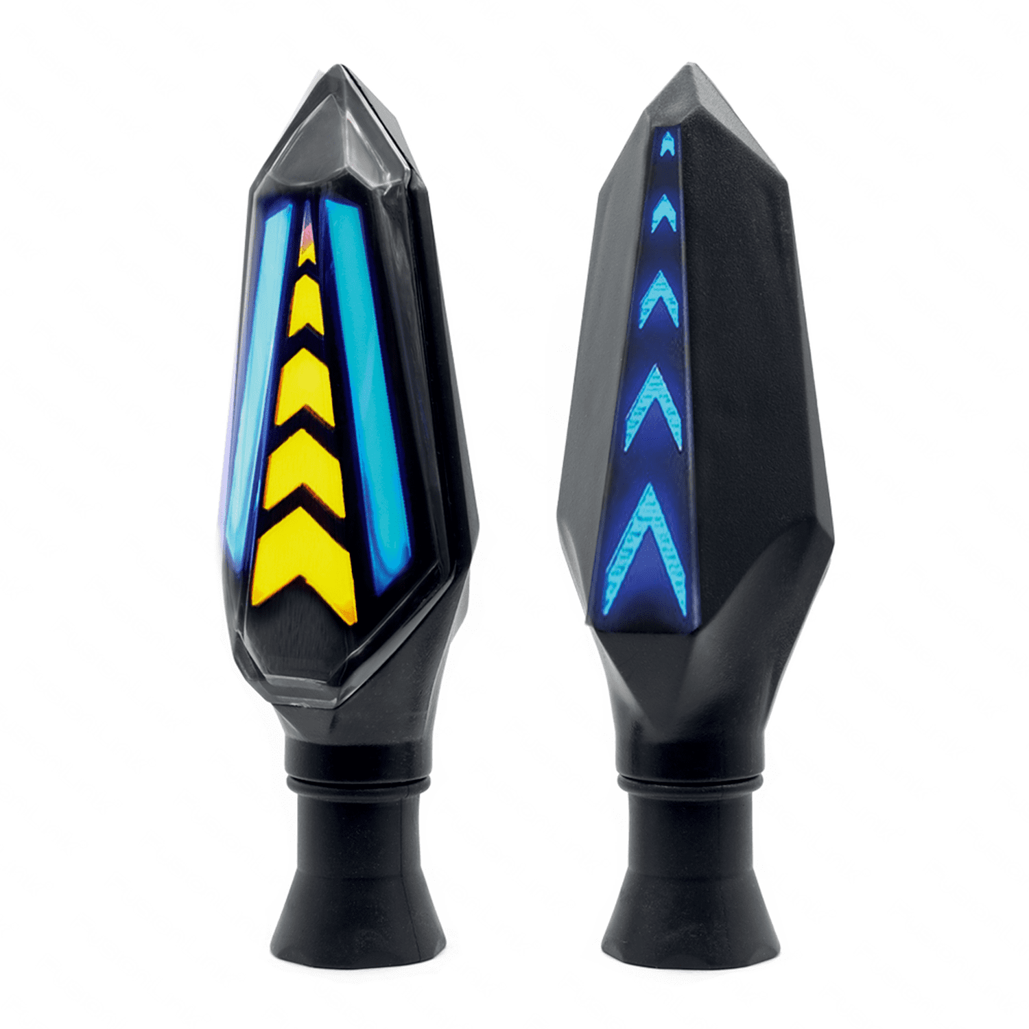 Direccionales Para Moto Rasen Led Secuencial Bi-Color Tipo Flecha ...
