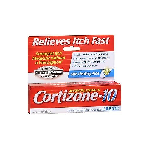 Cortizone-10 Creme Max-Strength Relieves Skin Irritation & Rashes W ...