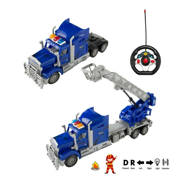 Big RC Trucks for Kids, 1:15 Scale Radio Remote Control Fire Truck with ...