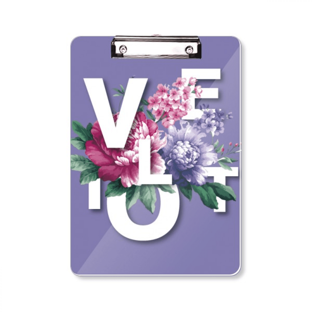 Click here for Unbranded Violet Flowers Bloong Letters Clipboard... prices