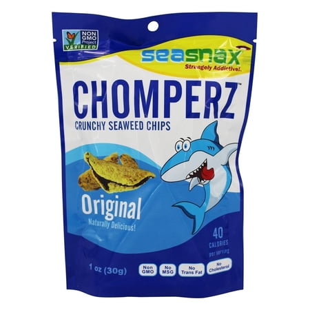 SeaSnax - Chomperz Crunchy Seaweed Chips Original - 1 oz. - Walmart.ca