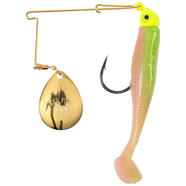 Strike King Redfish Magic 1/4 oz Spinnerbait Lure Chartreuse Electric ...