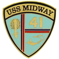 Eagle Emblems P15542 Pin - USS, Midway, Nickel - 1 in. - Walmart.com