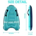 Inflatable Surf Body Board with Handles, Lightweight Swimming Floating ...