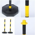 BESTYASH High Visibility Yellow Warning Column Outdoor Road Barrier ...