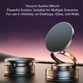 BOKYAN Vacuum Magnetic Car Phone Mount Universal Dashboard Windshield ...