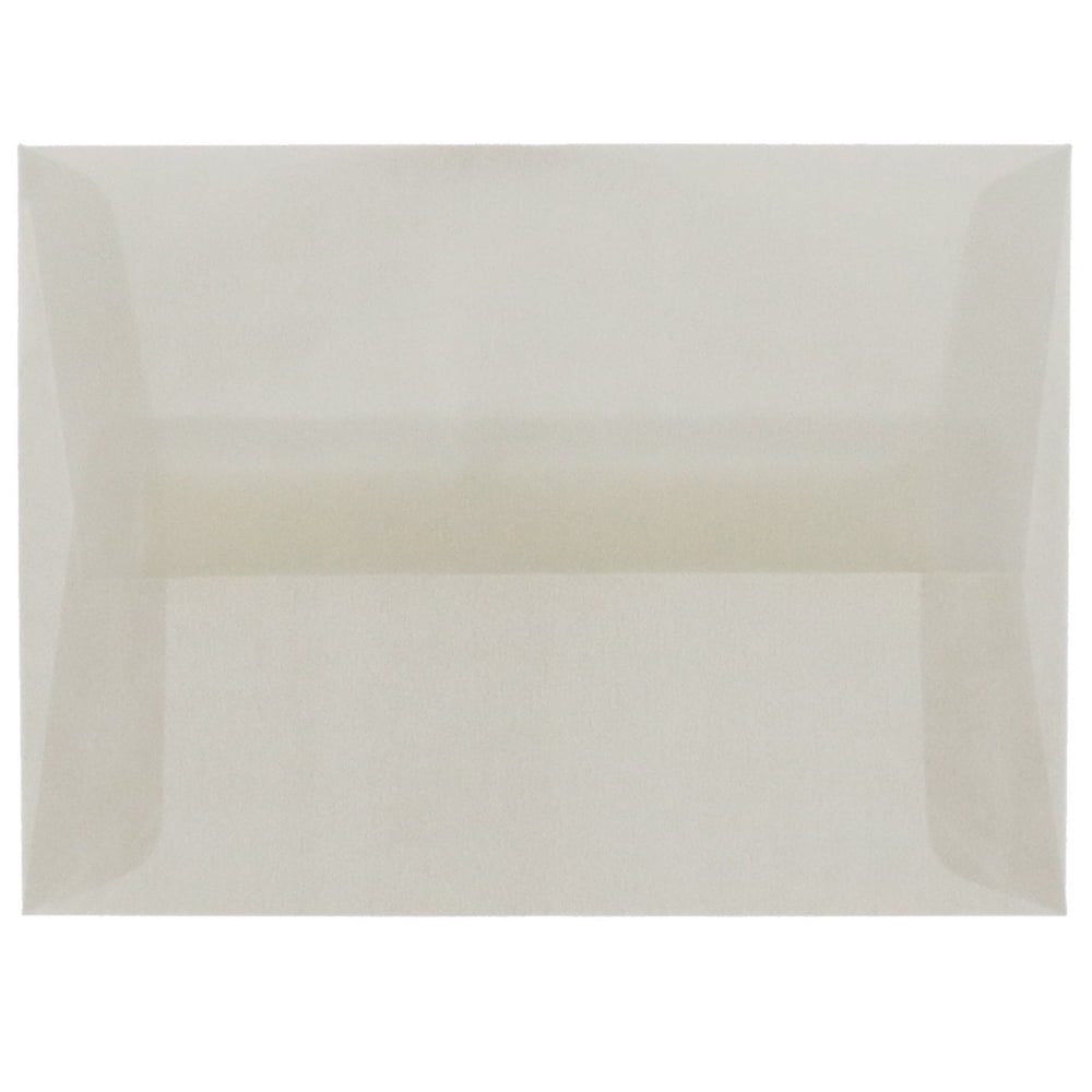 JAM Paper - A2 (4 3/8 x 5 3/4) Platinum Silver Translucent Vellum (see ...