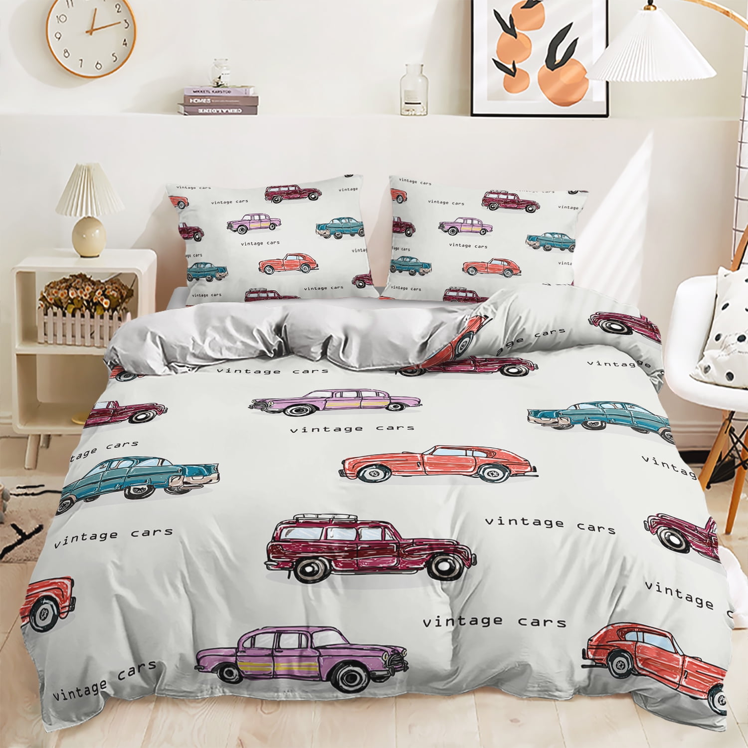 Hosima 3-Piece 3D Digital Duvet Cover With Pattern Composed Of Multiple ...