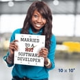 3drose, Married to a Hot Software Developer Typography Design, 10x10 ...