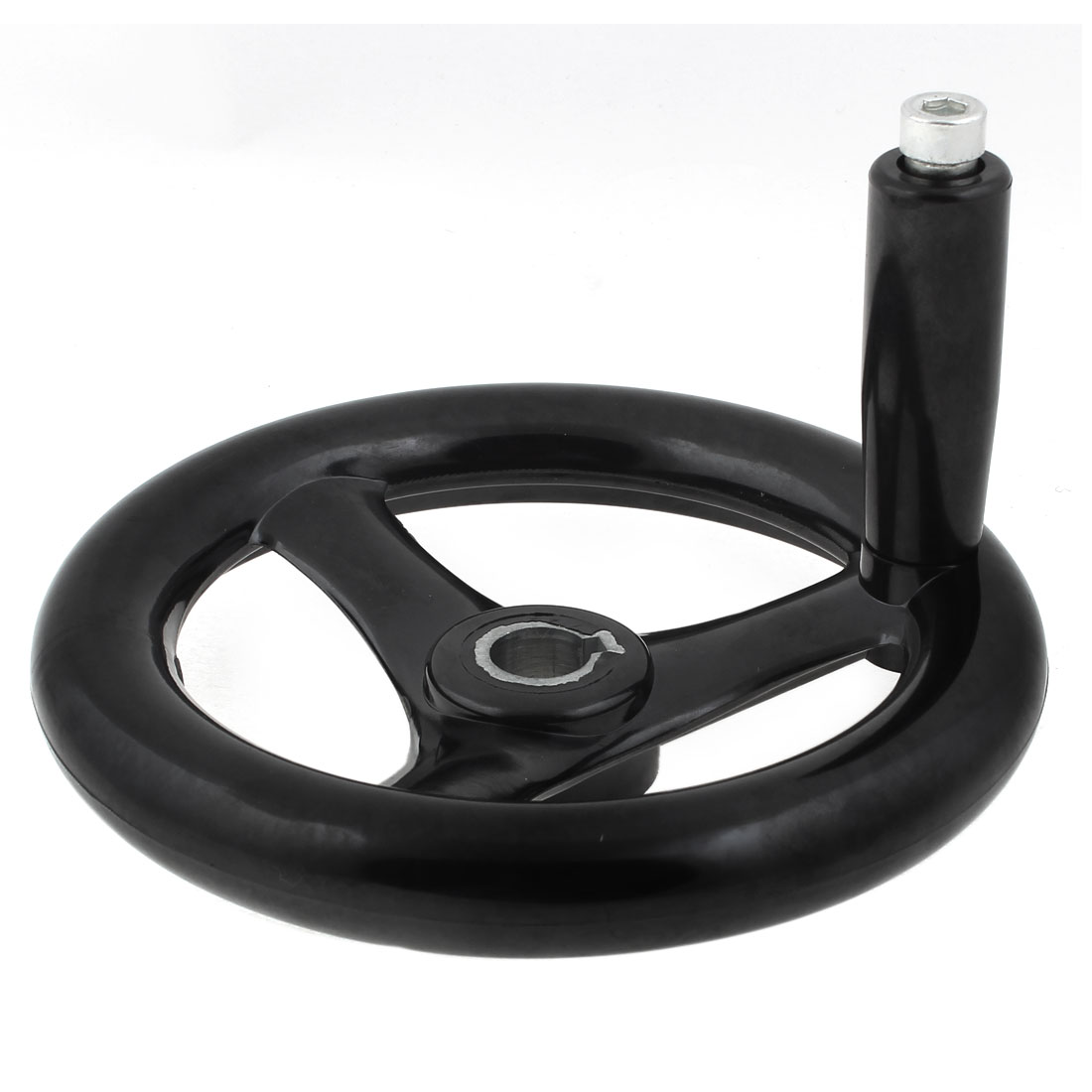 Unique Bargains 16mm x 160mm Plastic 3 Spokes Lathe Tool Milling ...