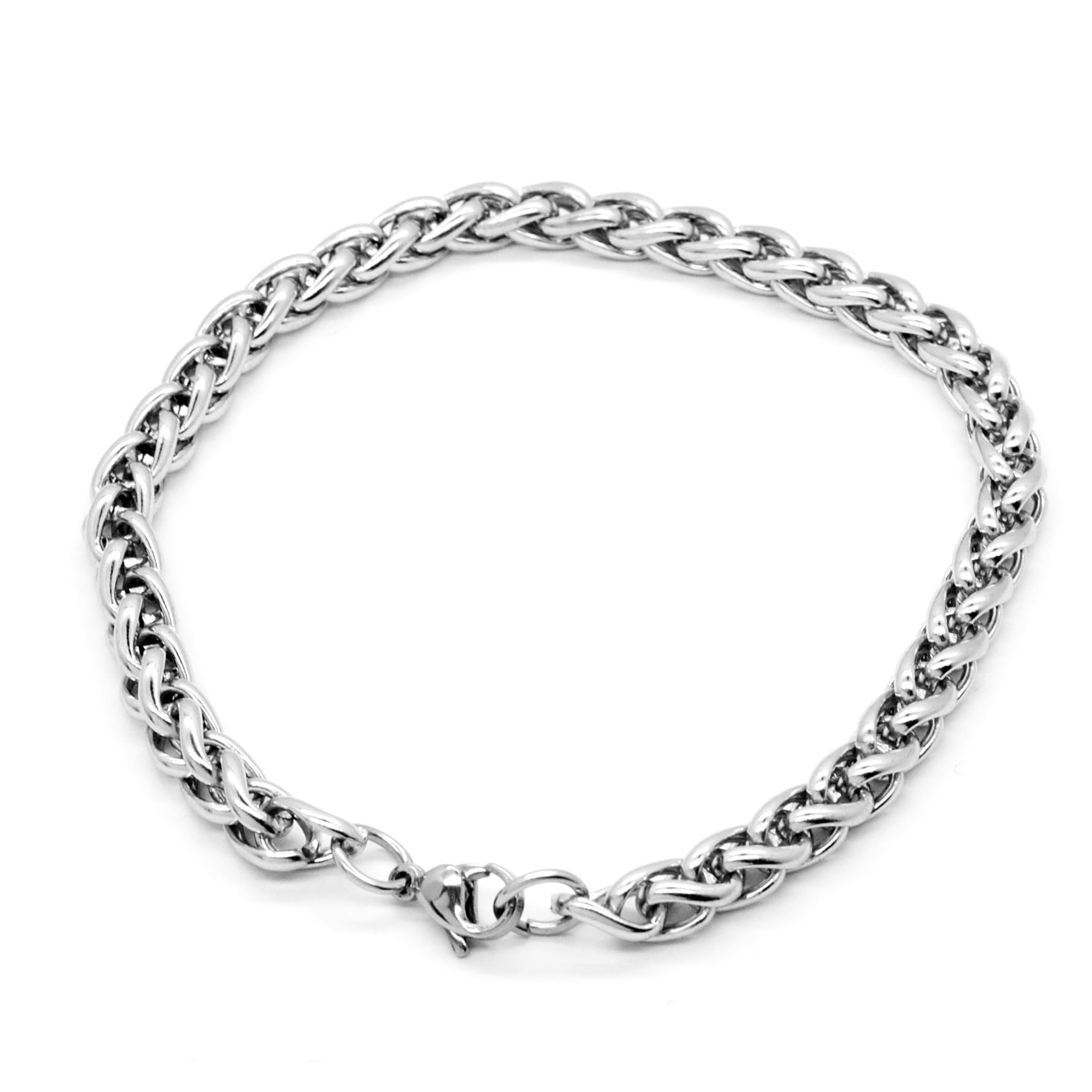Click here for Netseng 5mm Mens Bracelets Stainless Steel Curb Cu... prices
