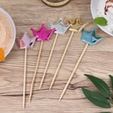 50pcs Crown Cake Picks Adorable Cupcake Topper Dessert Picks Creative ...