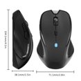 2.4GHz Wireless Bluetooth Mouse 2400DPI Optical Gaming Mouse for PC ...